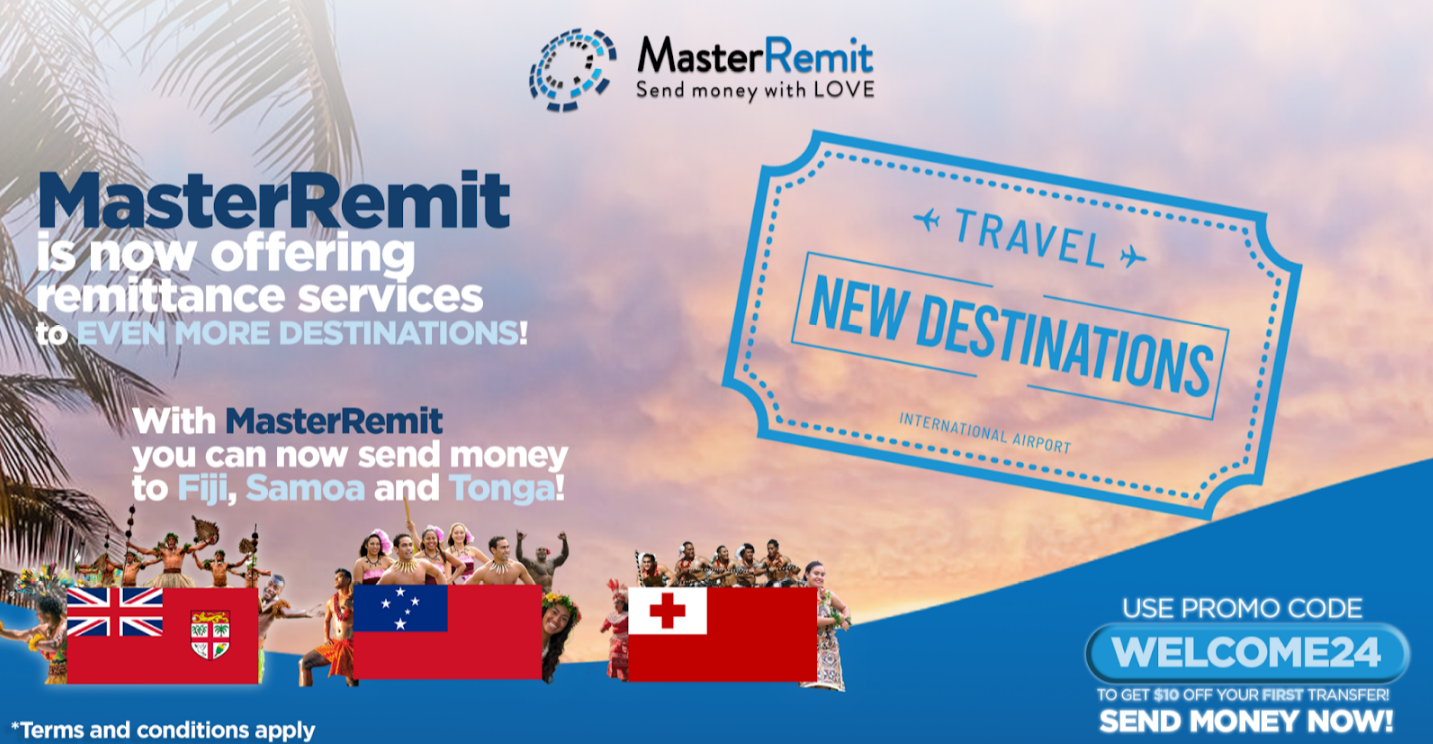 Send Money to Fiji, Samoa, and Tonga from Australia - MasterRemit